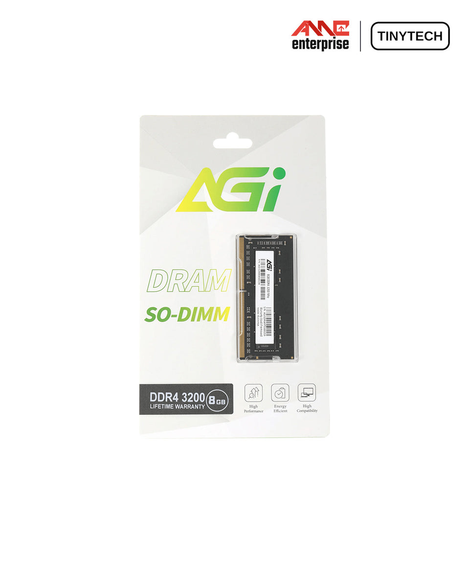 AGI Storage 8GB DRAM SO-DIMM DDR4 3200Mhz RAM – AMC Enterprise