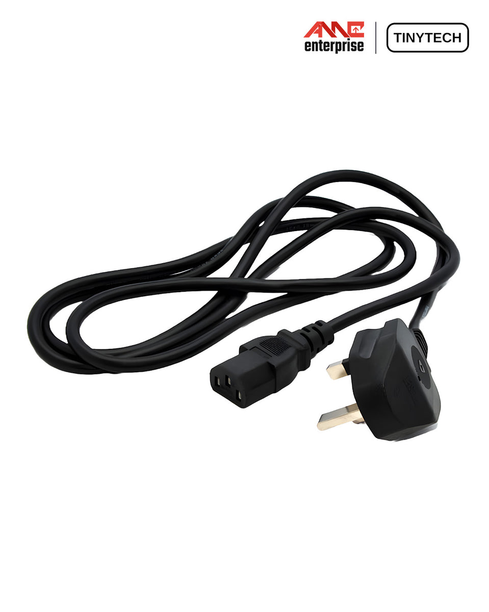 Tinytech PC Power Cord With Fuse 1.8m – AMC Enterprise